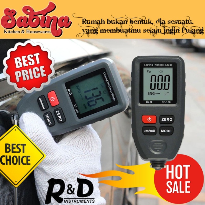 Jual Alat Ukur Tester Ketebalan Cat Pelapis Mobil Coating Thickness ...