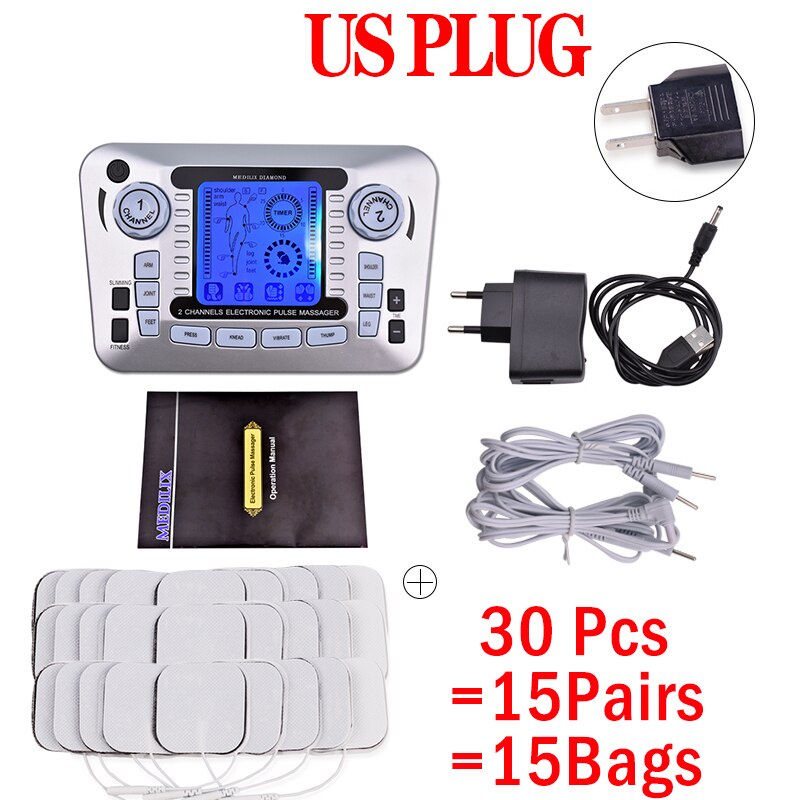 Jual PREORDER 12 Mode Pemijat Denyut Nadi Tens Alat Stimulasi Otot ...