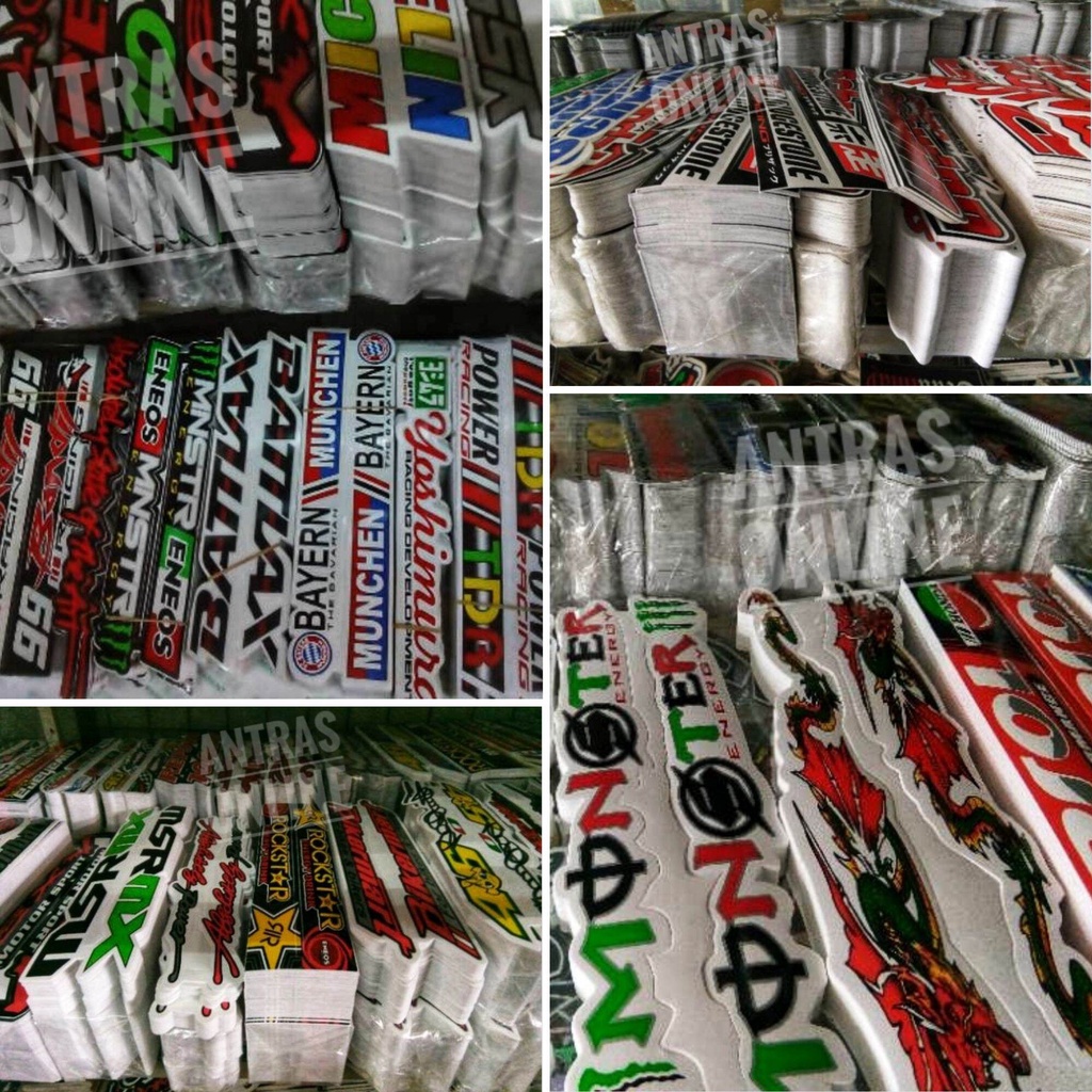 Jual Stiker panjang dobel paket isi 50pcs (25 pasang) - sticker variasi ...