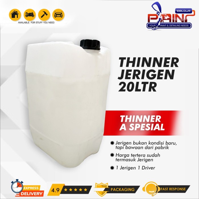 Jual Thinner A SPECIAL 20 Liter Kemasan Jerigen Pengencer Cat Dll | Shopee Indonesia