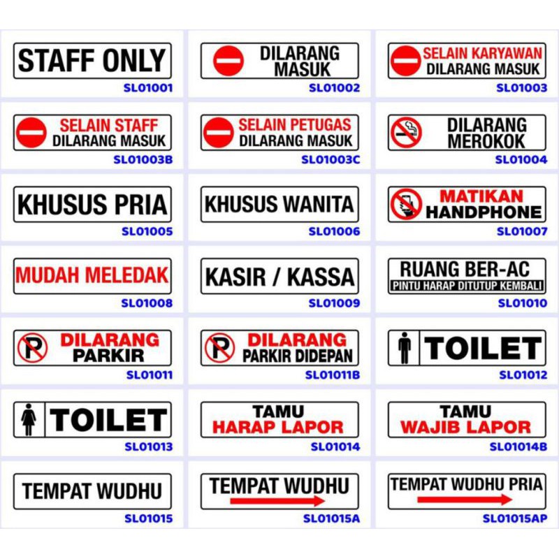 Jual Microyotta Sign Label - OFFICE (PUTIH) - SL010023B | Shopee Indonesia