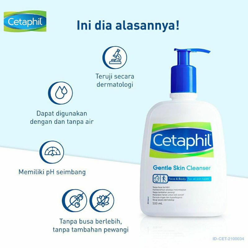 Jual [BPOM] CETAPHIL GENTLE SKIN CLEANSER 500 ML SABUN WAJAH JERAWAT ...