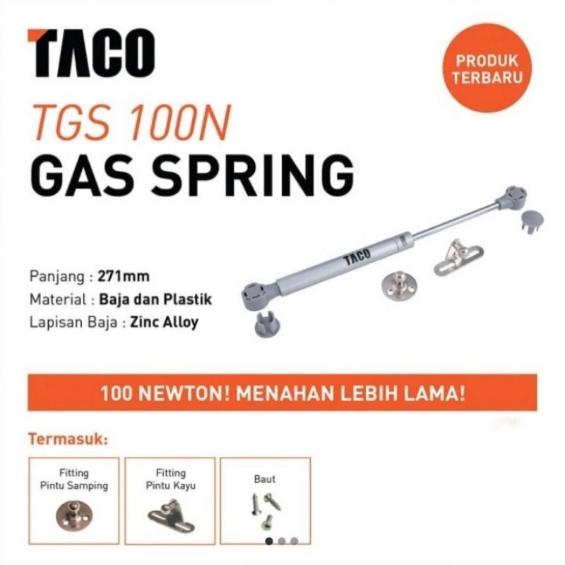 Jual Gas Spring Taco 100 N Hidrolik Lemari Kabinet Jok Motor | Shopee ...