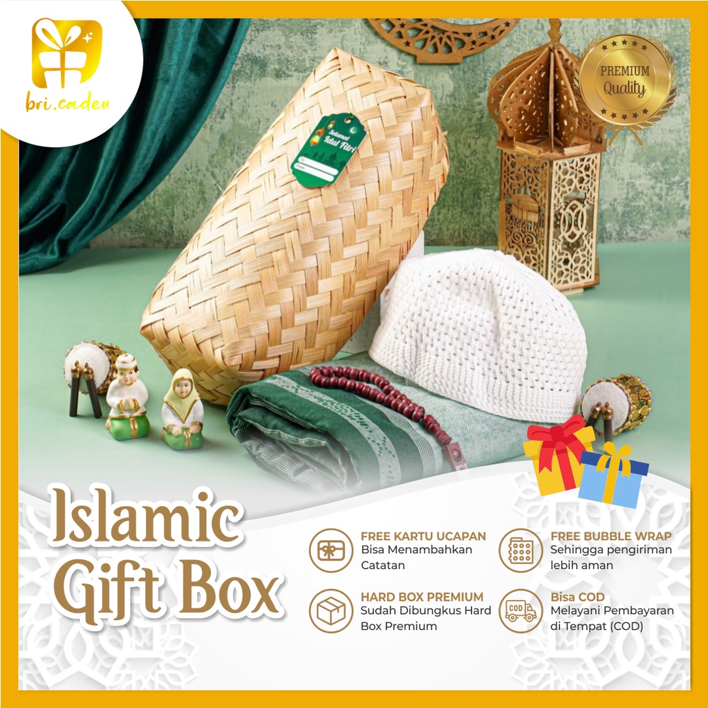 Jual Hadiah Lebaran Sajadah Peci / Hampers Lebaran / Parcel Idul Fitri ...