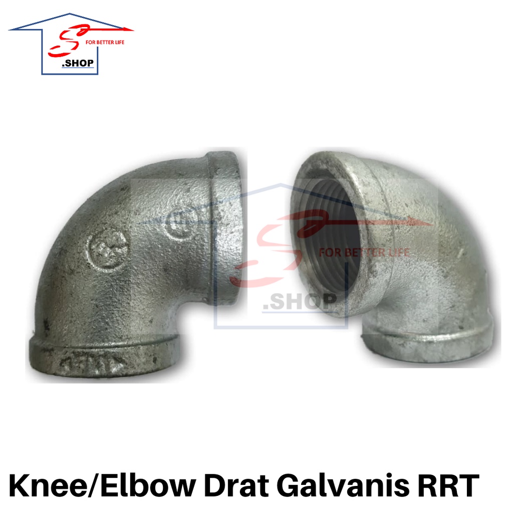 Jual Knee Galvanis 90 Drat / Elbow Galvanis 90 Drat RRT 4" 4 Inchi ...