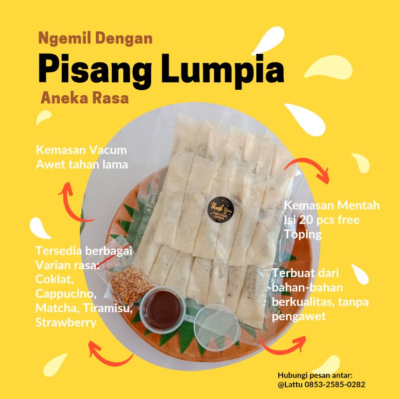 Jual PISANG LUMPIA ANEKA RASA / PISCOK MENTAH /FROZEN FOOD | Shopee ...