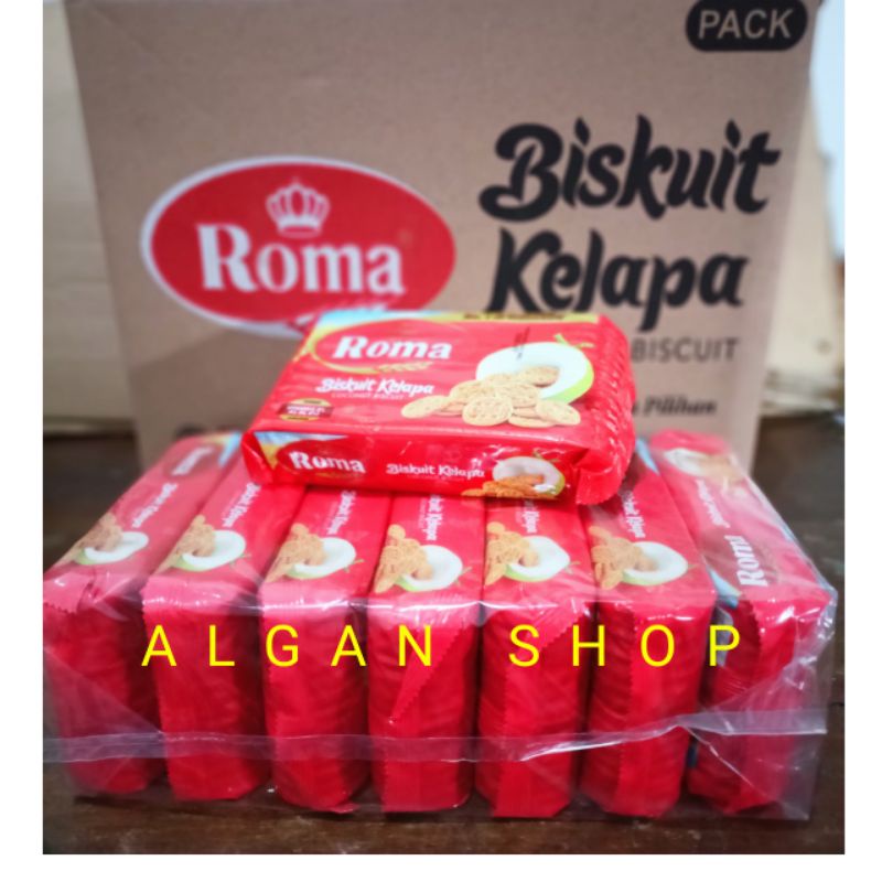 Jual Biskuit Kelapa Roma 1 Set 7 Pack Richoco Coklat Wafer Kue Kering ...