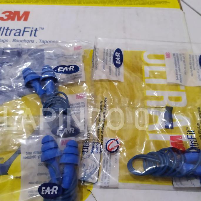 Jual Earmuff- 3M™ Ear-Plug Ultrafit Biru Metal Detectable/ Pelindung ...