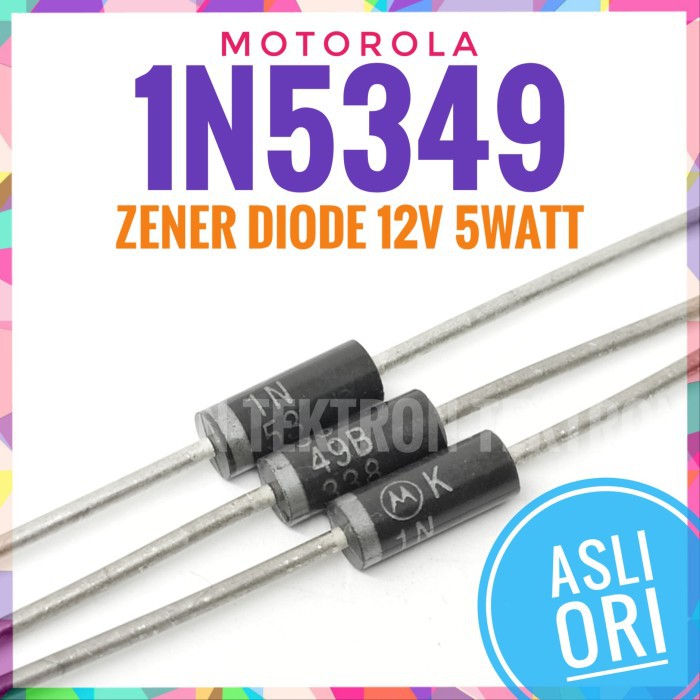 Jual Motorola 1N5349 Zener Diode 12V 5Watt 1N5349B 5W asli original ...