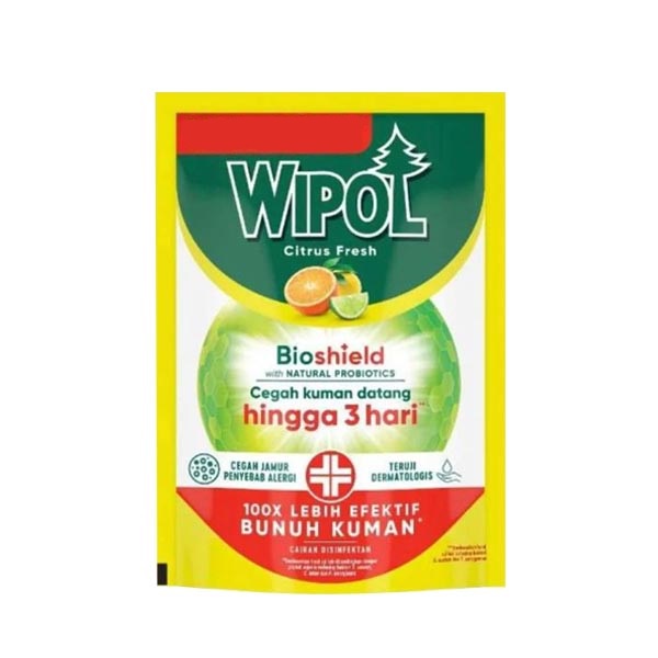 Jual WIPOL PROBIOTIC CITRUS FRESH POUCH 450 ML | Shopee Indonesia