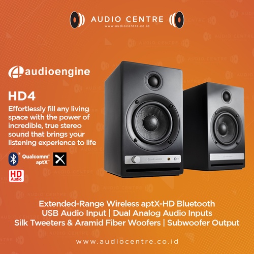 Jual Audioengine HD4 Wireless Hi-Fi Bookshelf Stereo Speakers Active | Shopee Indonesia