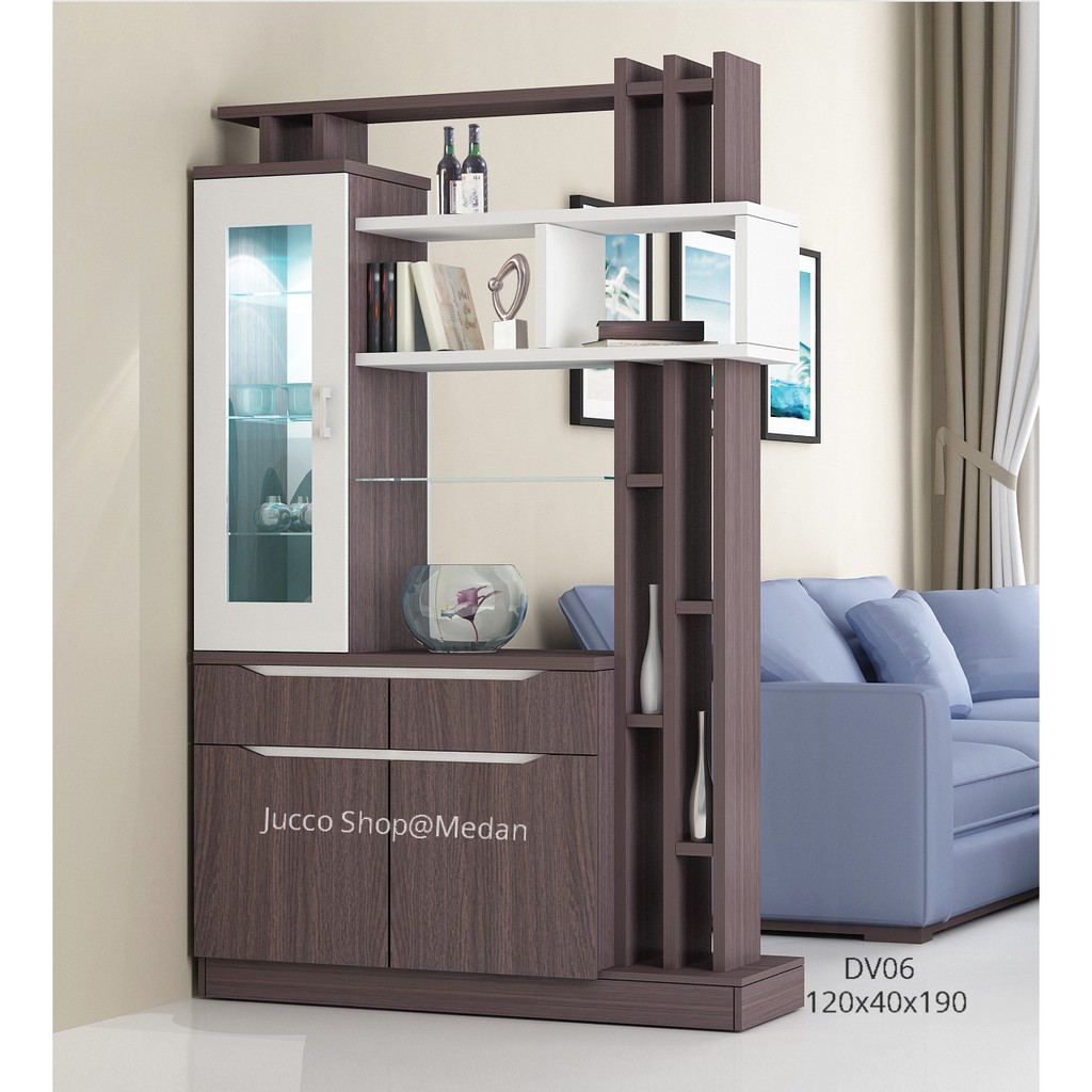 Jual Lemari Pembatas Minimalis - Lemari Hias Siantano DV06 - Lemari ...