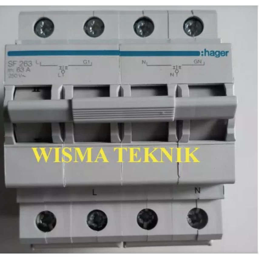 Jual COS/CHANGE OVER SWITCH/OHM SAKLAR HAGER 2P 63A TYPE SF263 | Shopee ...