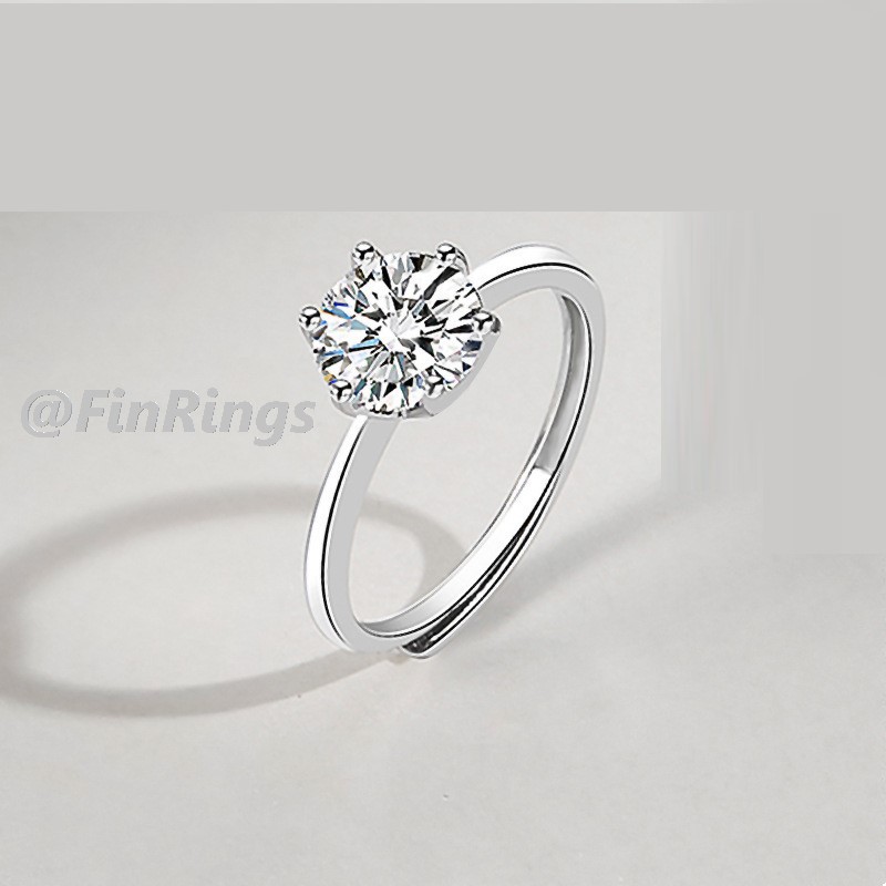 Jual Cincin Berlian Cewek Perhiasan Cincin Wanita Diamond Import Bisa ...