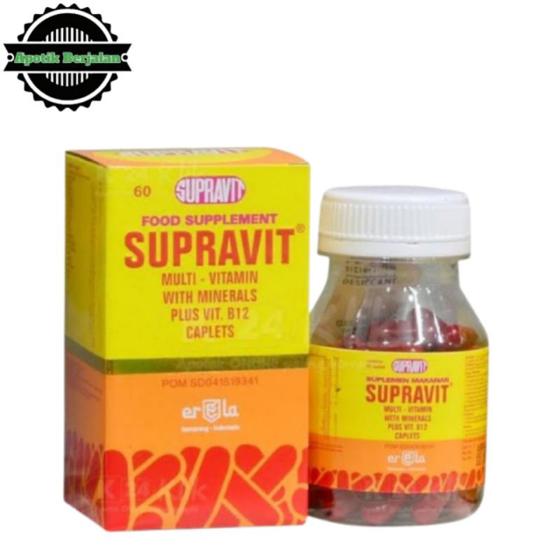 Jual SUPRAVIT MULTI-VITAMIN MINERALS ISI 60 CAPS | Shopee Indonesia