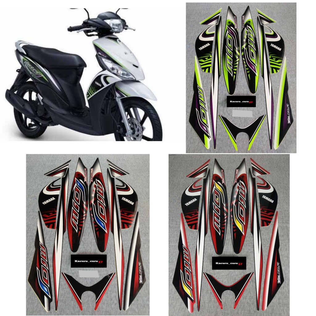 Jual stiker motor striping standar Yamaha MIO J 2012-2013 / Stiker ...