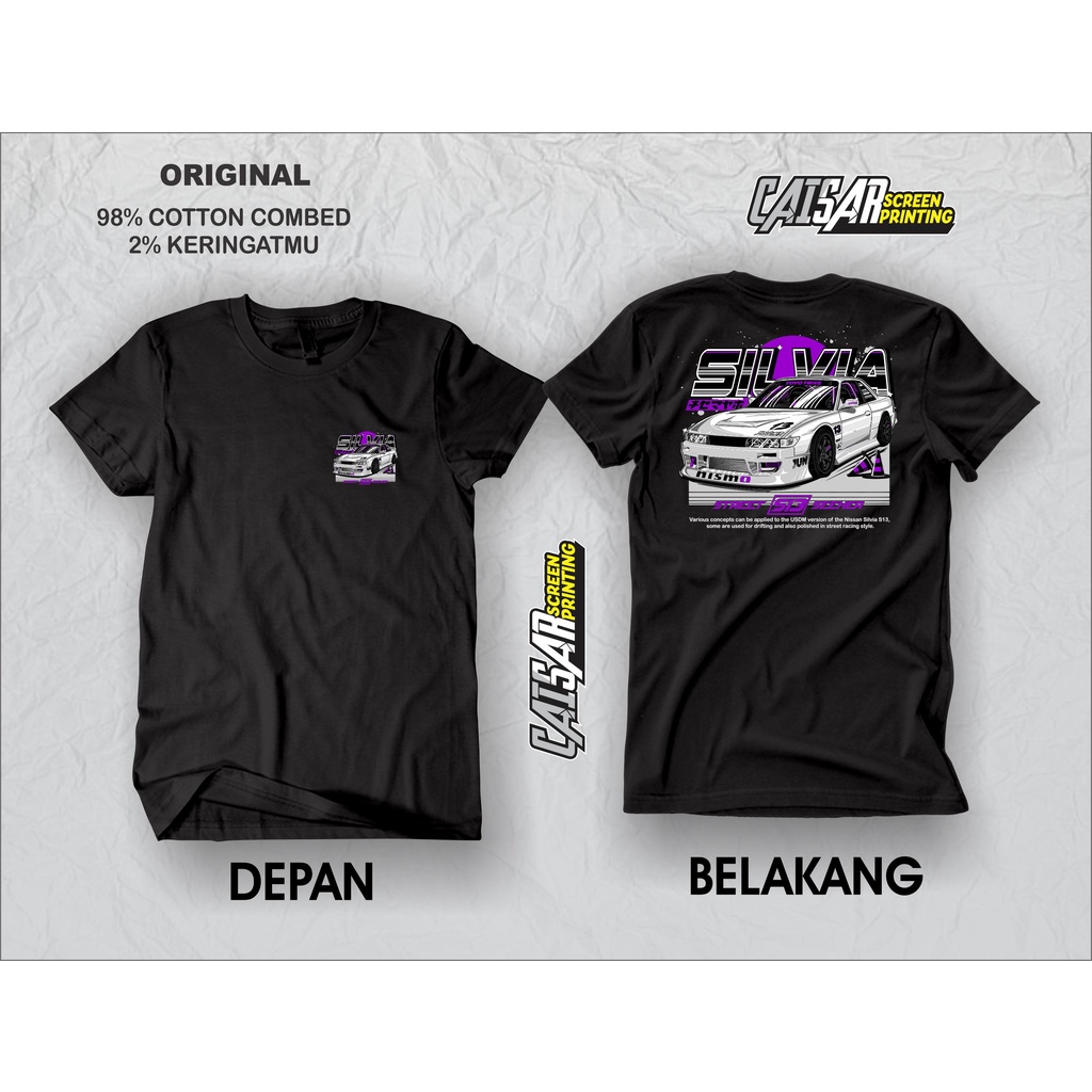 Jual Kaos Mobil Nissan Silvia S13 JDM Legend Kaos JDM kaos Mobil Kaos ...