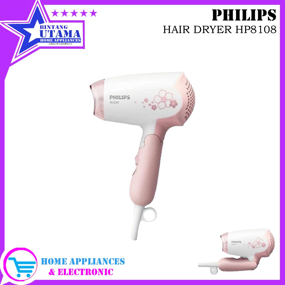 Jual (COD) Hair Dryer Philips HP-8108 / HP8108 / HP 8108 Hair Dryer ...