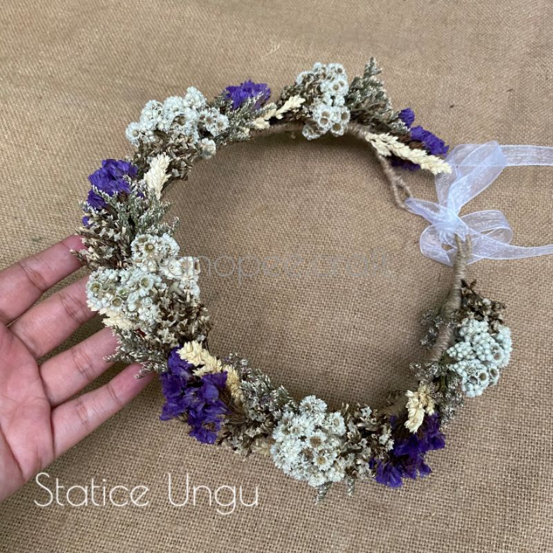 Jual DRIED FLOWER CROWN MAHKOTA BUNGA KERING RUSTIC | Shopee Indonesia