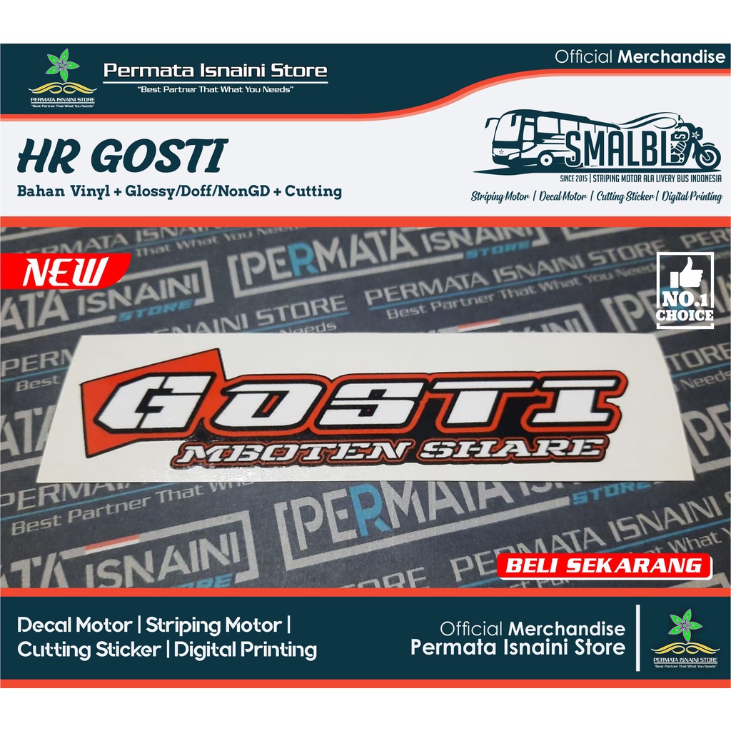 Jual Sticker Vinyl Julukan Po Haryanto HR GOSTI ala Bismania by PIS ...
