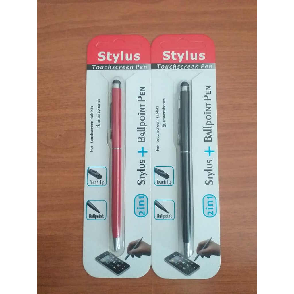 Jual Stylus pen metal body ( aluminium Black And Red ) | Shopee Indonesia