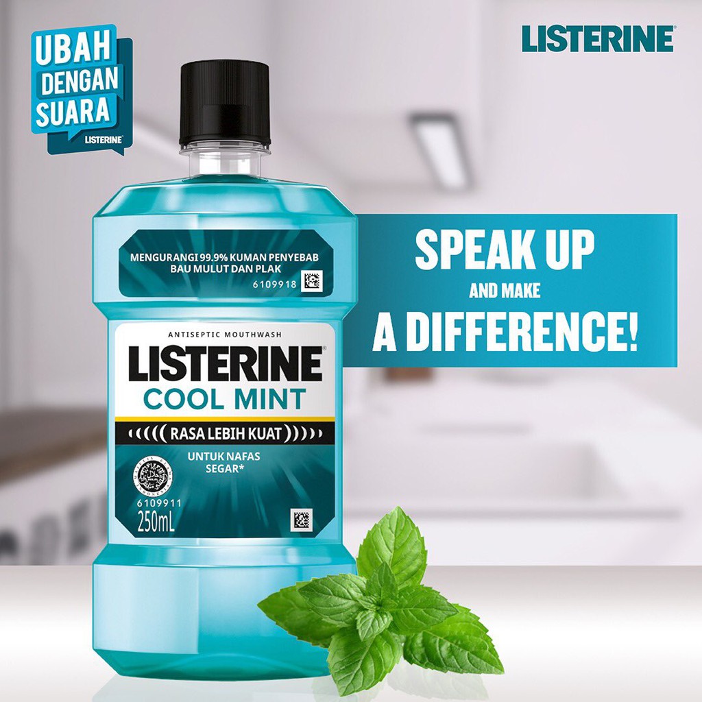 Jual Listerine Cool Mint Obat Kumur Listerine [250 mL | Shopee Indonesia