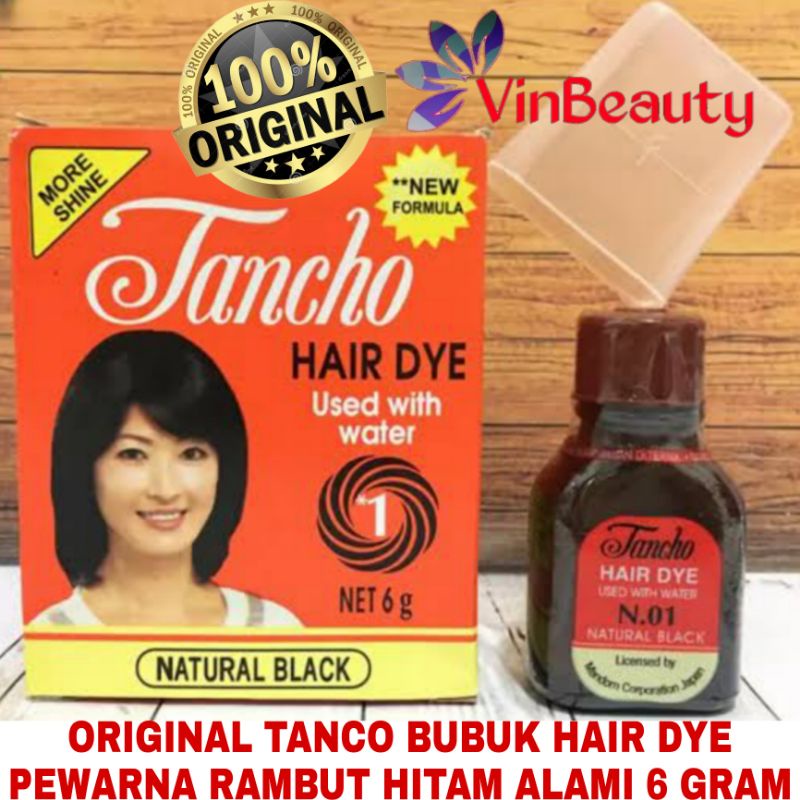 Jual ORIGINAL TANCO SEMIR RAMBUT/TANCO PEWARNA RAMBUT NATURAL BLACK 6 G ...