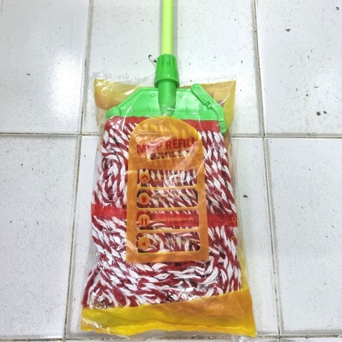 Jual Pel Lantai Mop Refil KANCING Lebar 20cm Butterfly | Shopee Indonesia