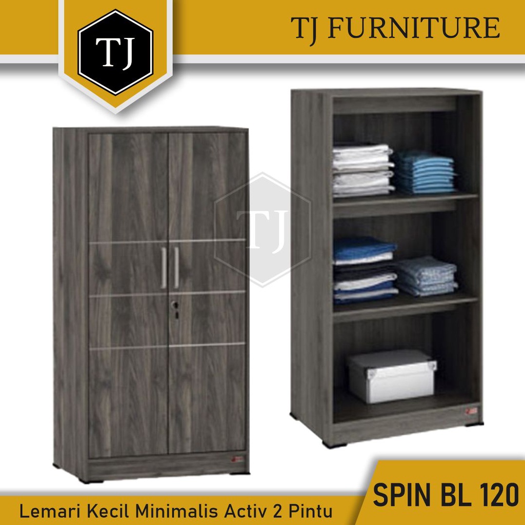 Jual Activ Lemari Pakaian Kecil / Kabinet Serbaguna Minimalis 2 Pintu SPIN BL 120 | Shopee Indonesia