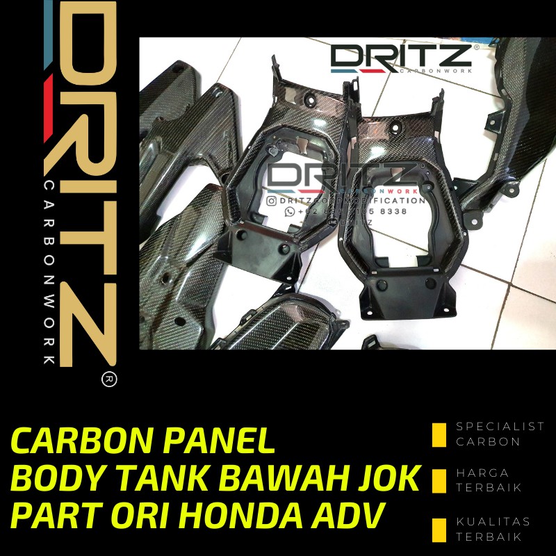Jual Carbon Panel BODY TANK BAWAH JOK PART ORI HONDA ADV Aksesoris ...