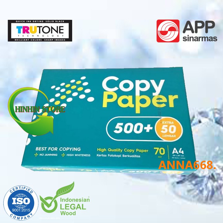 Jual KERTAS A4 70 GRAM COPYPAPER ISI 550 LEMBAR/ KERTAS HVS A4 UNTUK ...