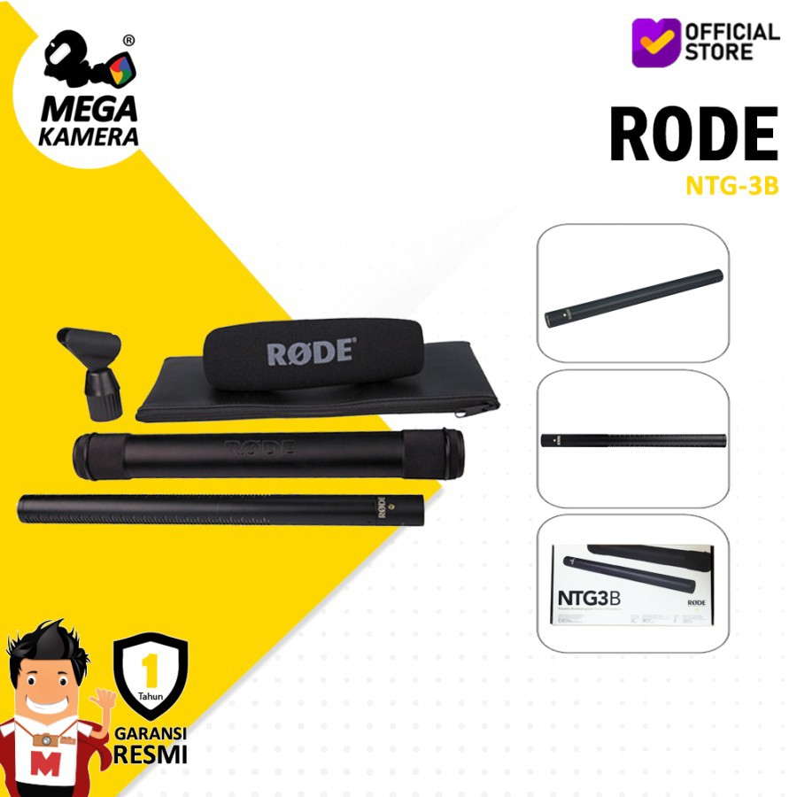Jual Rode Microphone Video NTG-3B Shotgun Microphone (Black) NTG3B ...