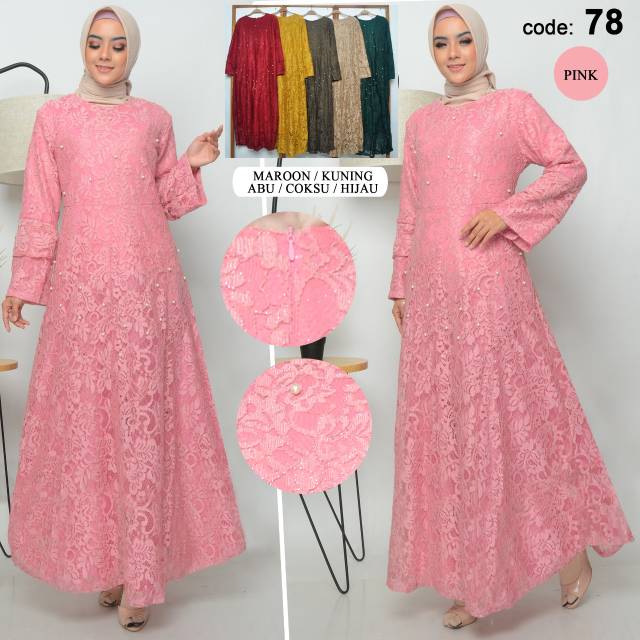 Jual Gamis full brukat | Shopee Indonesia