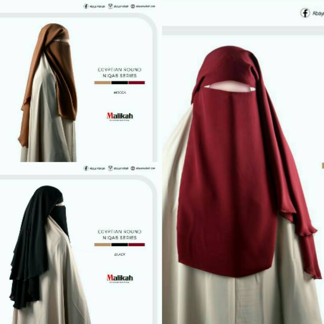 Jual Egyptian Round Niqab (Abaya Malikah) | Shopee Indonesia