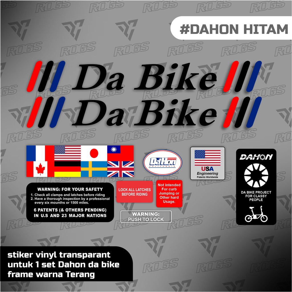 Jual Stiker dahon decal | stiker sepeda Dahon dahon classic indonesia ...