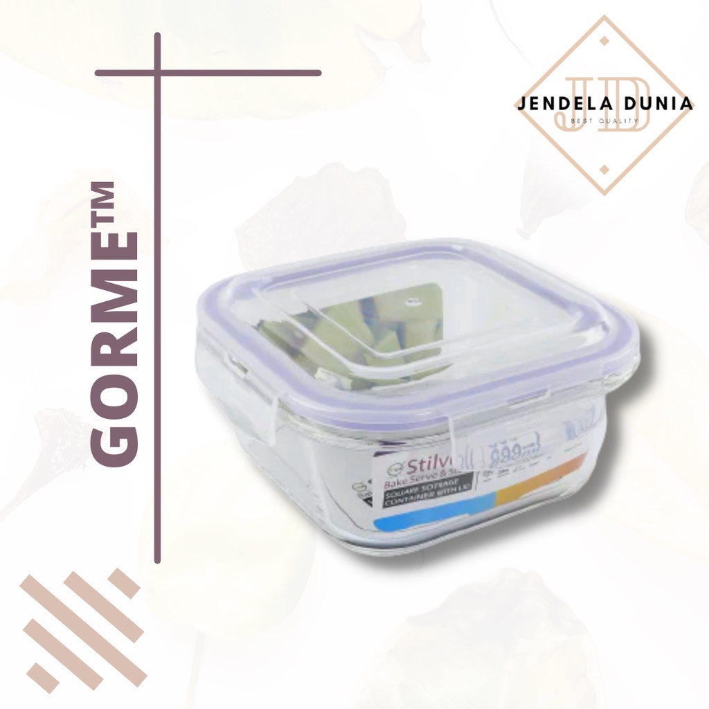 Jual Wadah Makanan Kontainer Kaca Tempat Makan Beling Kedap Udara 800 ...