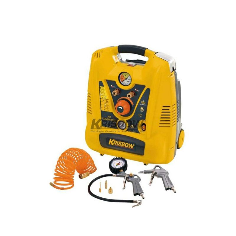 Jual KRISBOW Kompresor Udara/ COMPRESSOR 2HP 6L 8BAR 1PH SETOILFREE FN ...