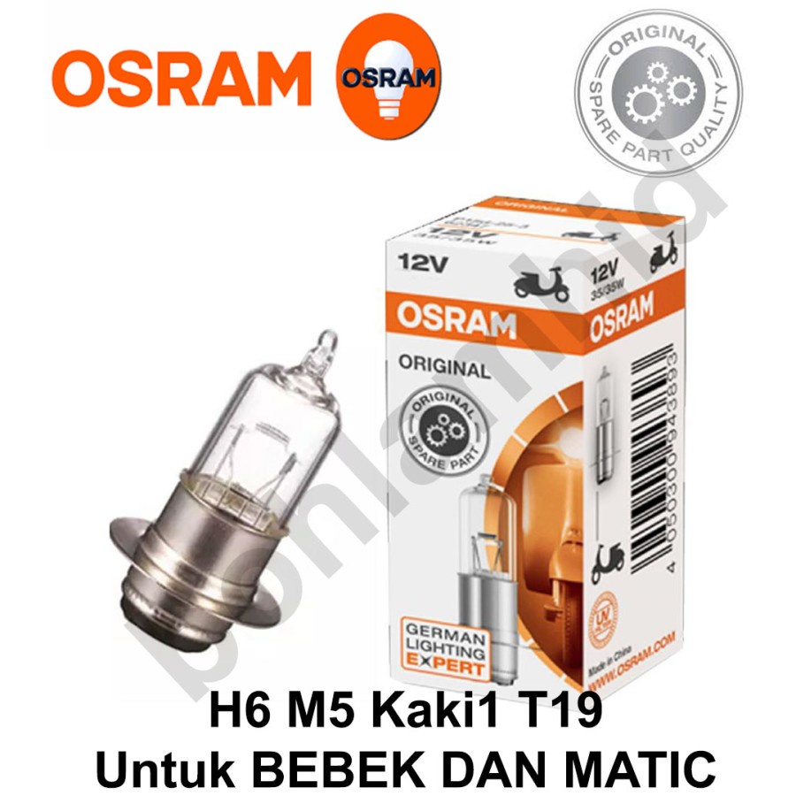 Jual Lampu Motor SUPRA X 125 FI OSRAM ORIGINAL Bohlam H6 M5 T19 | Shopee Indonesia