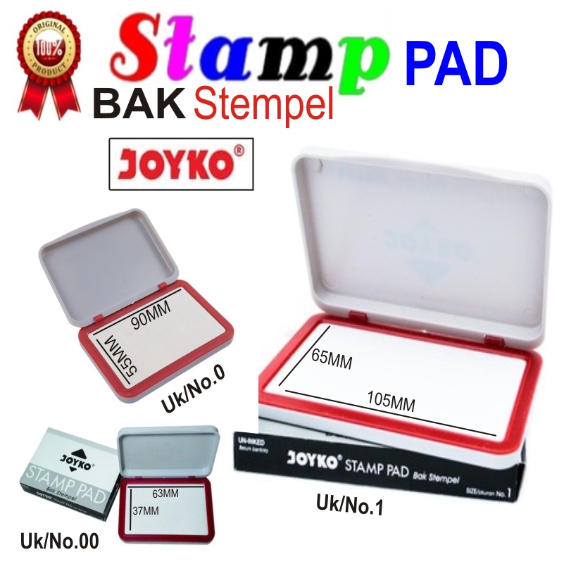 Jual BAK BANTALAN STEMPEL STAMP PAD JOYKO NO. 00|No.0|No.1 | Shopee ...