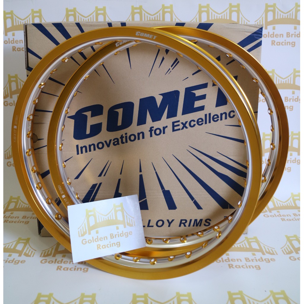 Jual Velg - Rim Comet W Shape 2 Tone 17 x 160/160 Warna Gold / Silver ...
