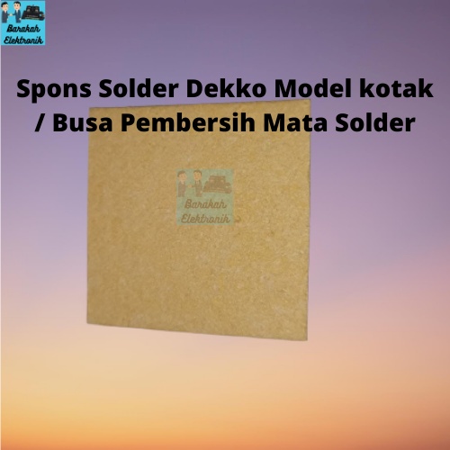 Jual Spons Solder Dekko Model kotak / Busa Pembersih Mata Solder ...