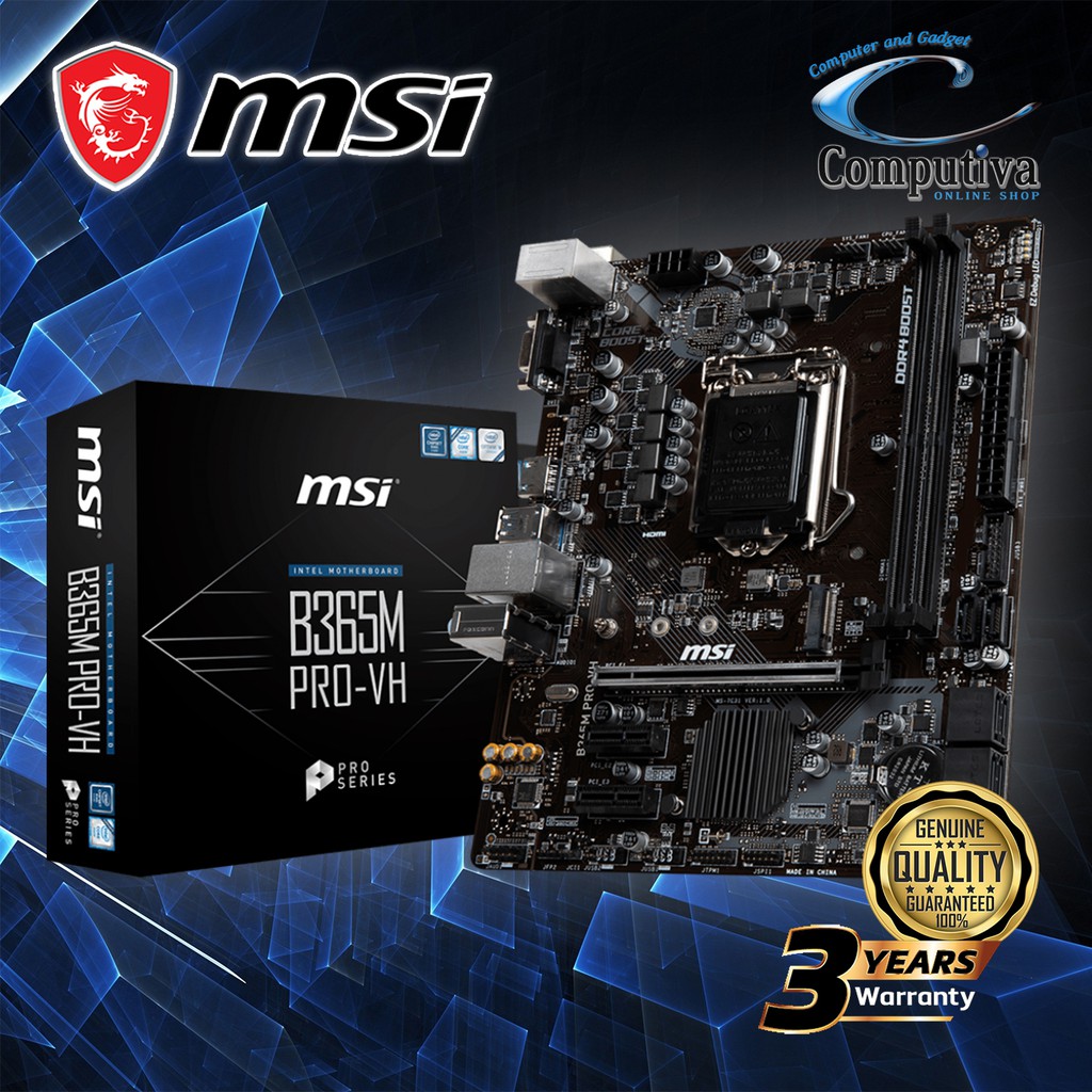 Jual MSI B365M PRO-VH (LGA 1151, B365, DDR4) | Shopee Indonesia
