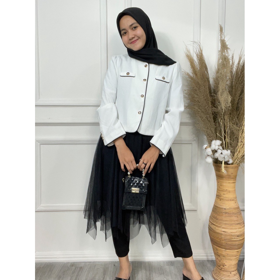 Jual 28704-148 SET TUNIK BLAZER MIHUA SUPER PREMIUM | Shopee Indonesia