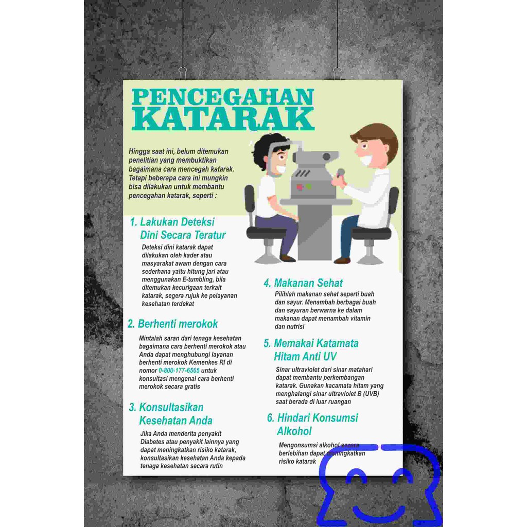 Jual SUPER BIG Poster kesehatan MATA 60cm x 90cm Artpaper 260gr tinta ...