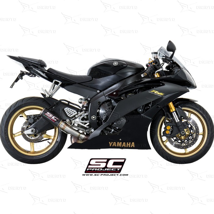 Jual SC Project CR-T Muffler Carbon Knalpot Slip On Yamaha R6 2006 ...