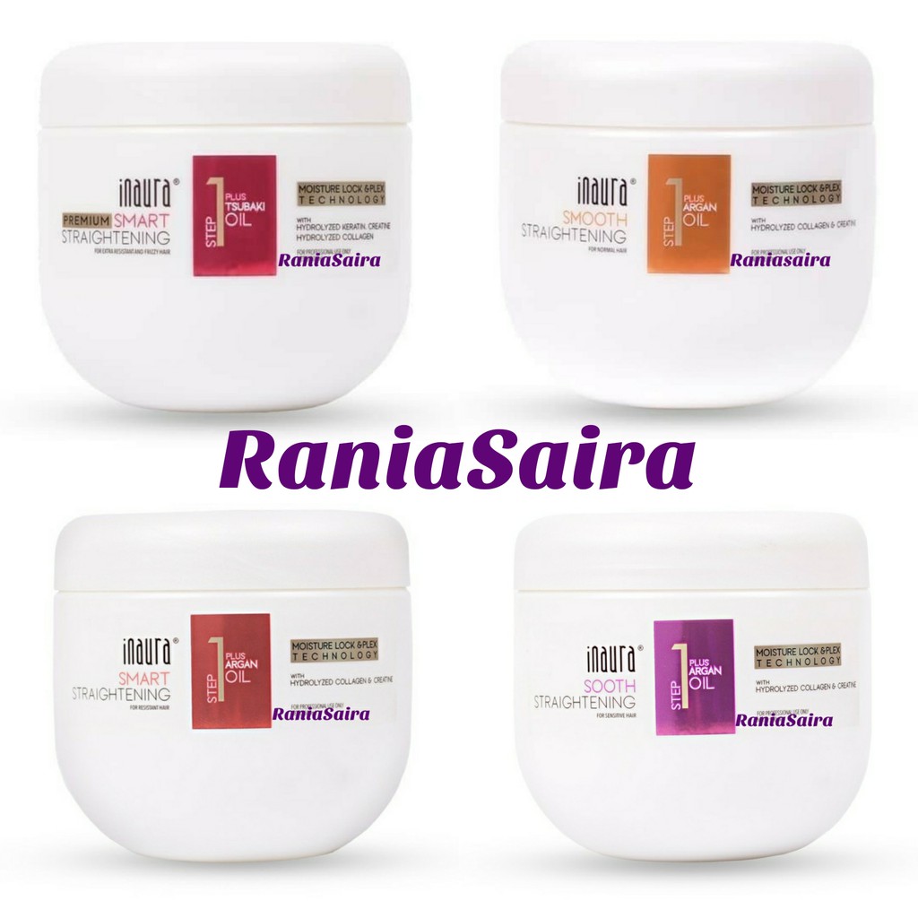Jual INAURA Straightening STEP 1 500ml Premium Smart Smooth Sooth Obat ...