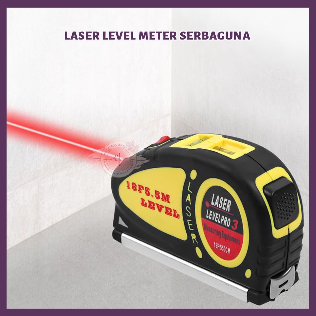 Jual Meteran Laser Level Infrared Waterpass Vertikal Horizontal Measure ...