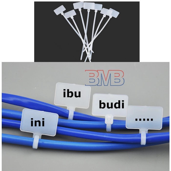 Jual PUTIH LABEL Kabel Tis 10cm Cable Ties Tie 100mm | Shopee Indonesia