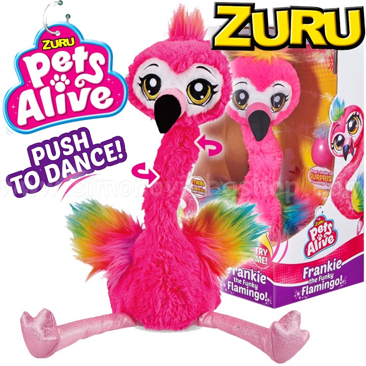Jual Zuru Pets Alive Frankie the Funky Flamingo BatteryPowered dancing ...