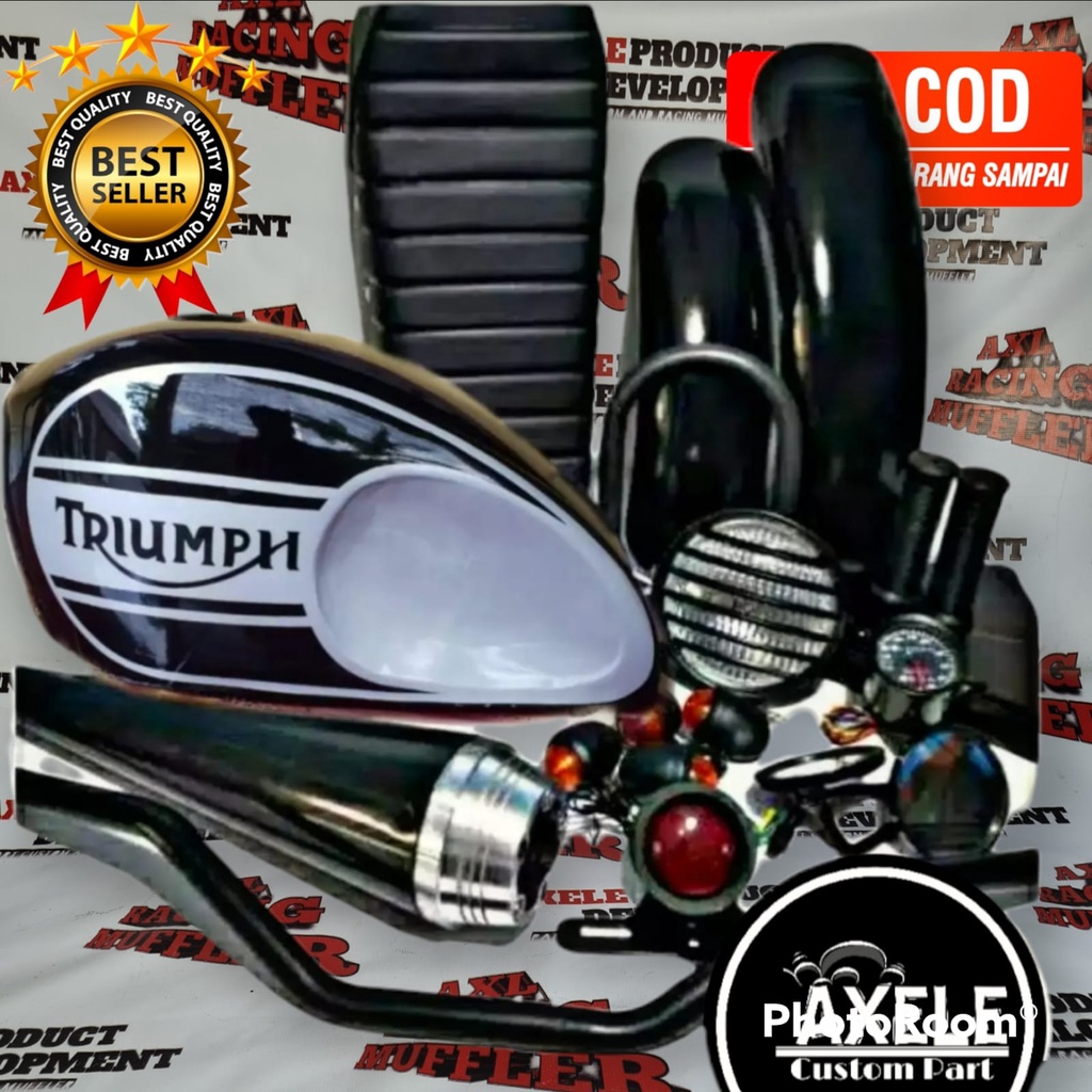 Jual BODY SET CUSTOM JAPSTYLE MOTOR KLASIK CLASSIC BODY CUSTOM THUNDER ...
